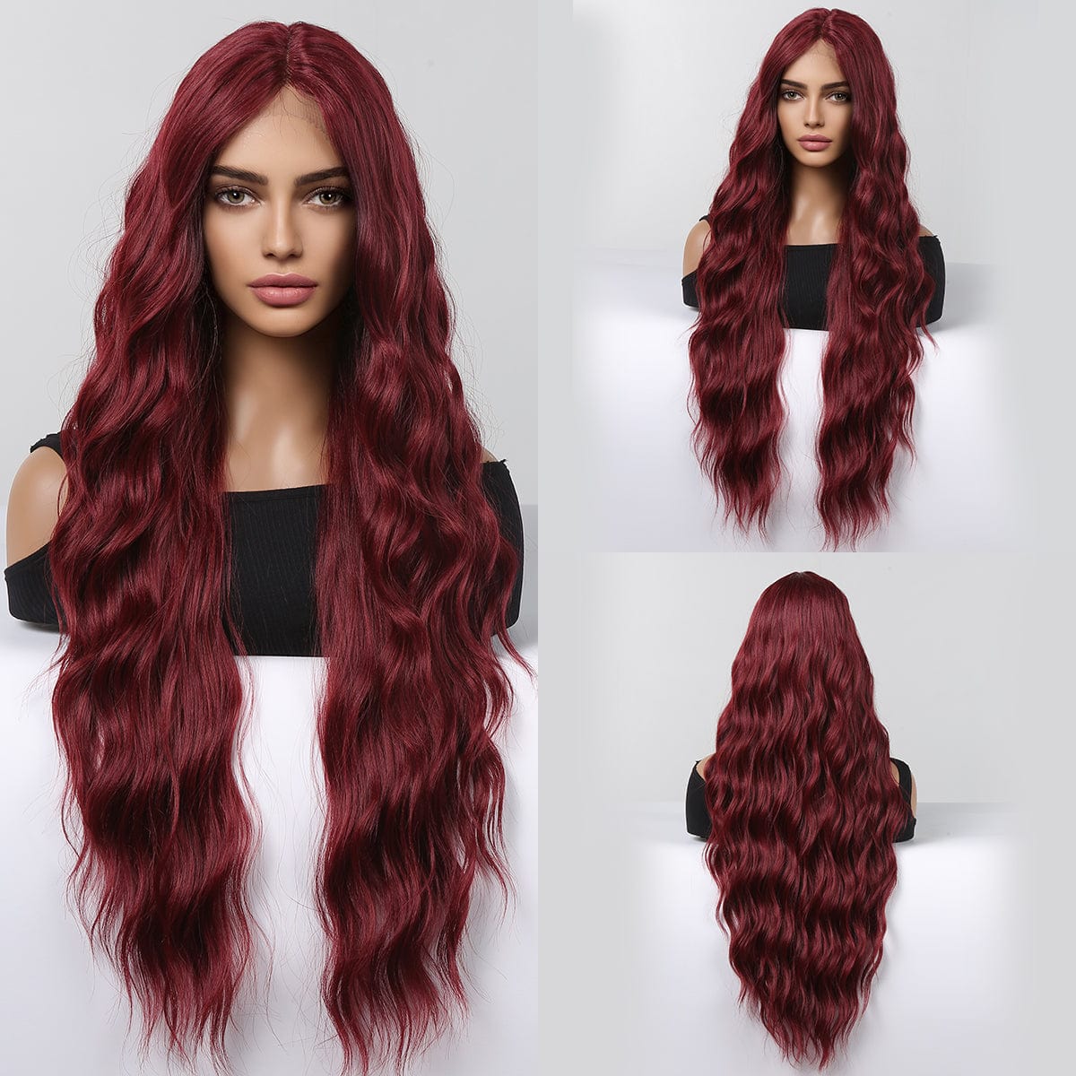 Ariel Inspired Red Water Wave Lace Front Wig by Haircube – HAIRCUBE