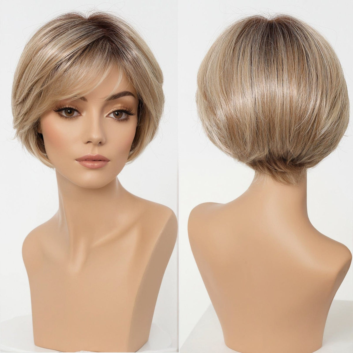 [Stella]Haircube Premium Pixie Cut Synthetic Wig - Layered Lace-Free P ...