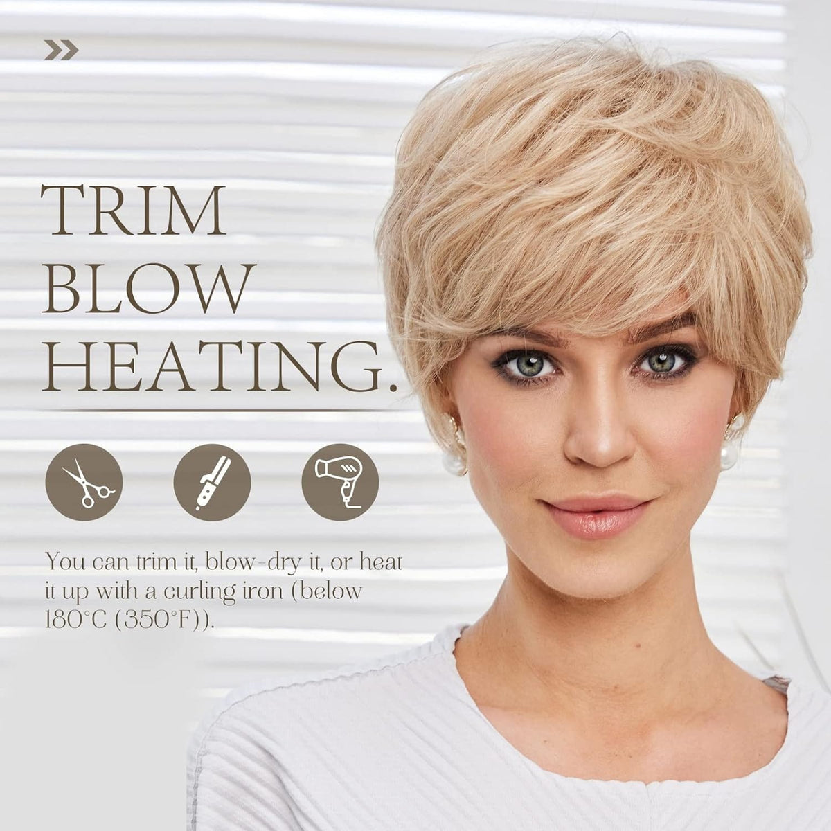 🆕Haircube Ombre Blonde Pixie Cut Natural Short Human Hair Wigs – HAIRCUBE