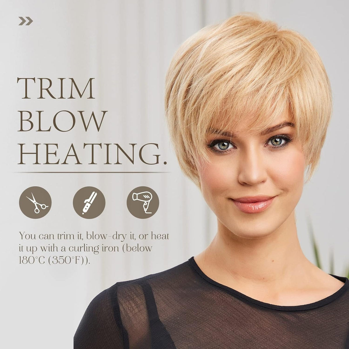 🆕Haircube Ombre Blonde Pixie Cut Natural Short Human Hair Wigs – HAIRCUBE