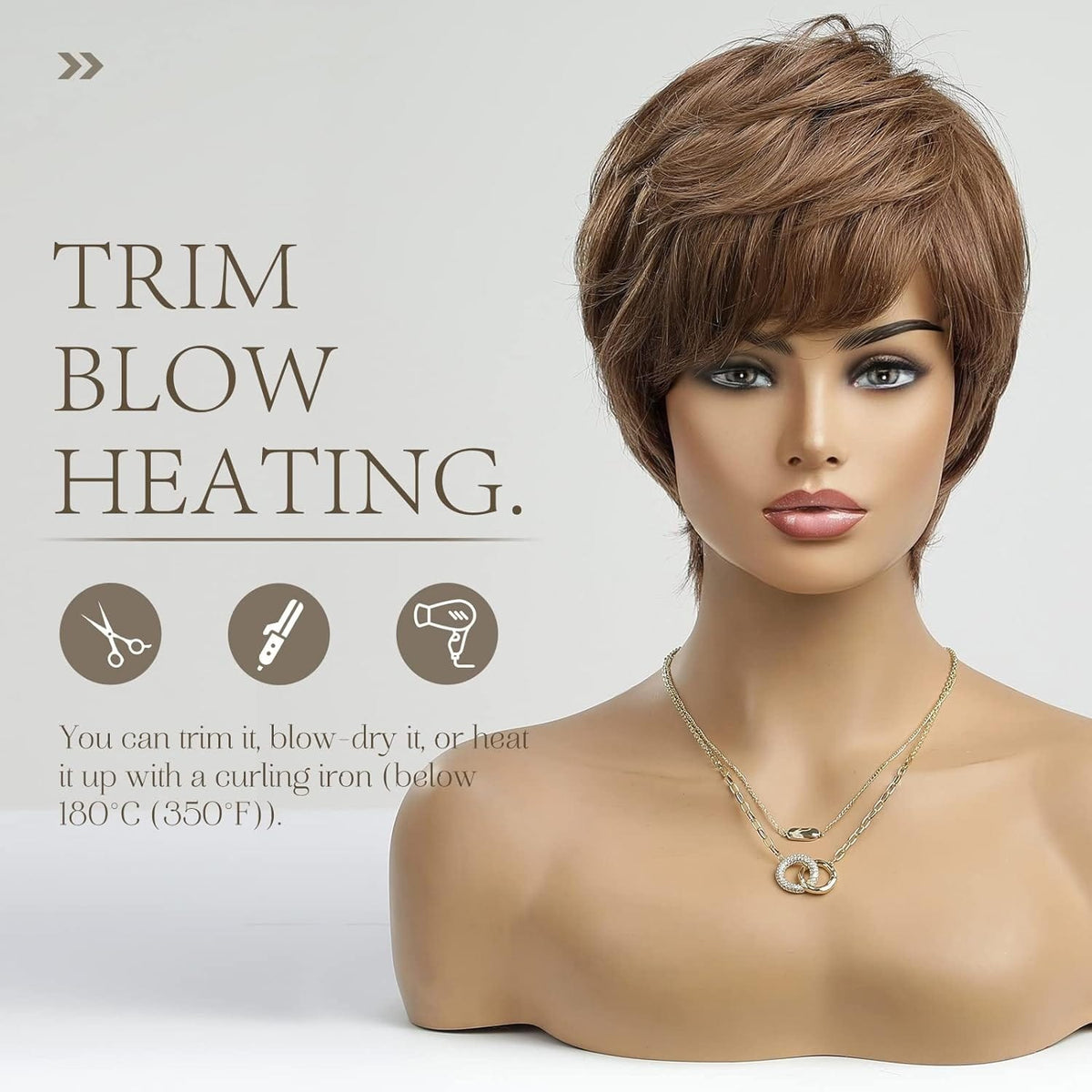 🆕Haircube Ombre Blonde Pixie Cut Natural Short Human Hair Wigs – HAIRCUBE