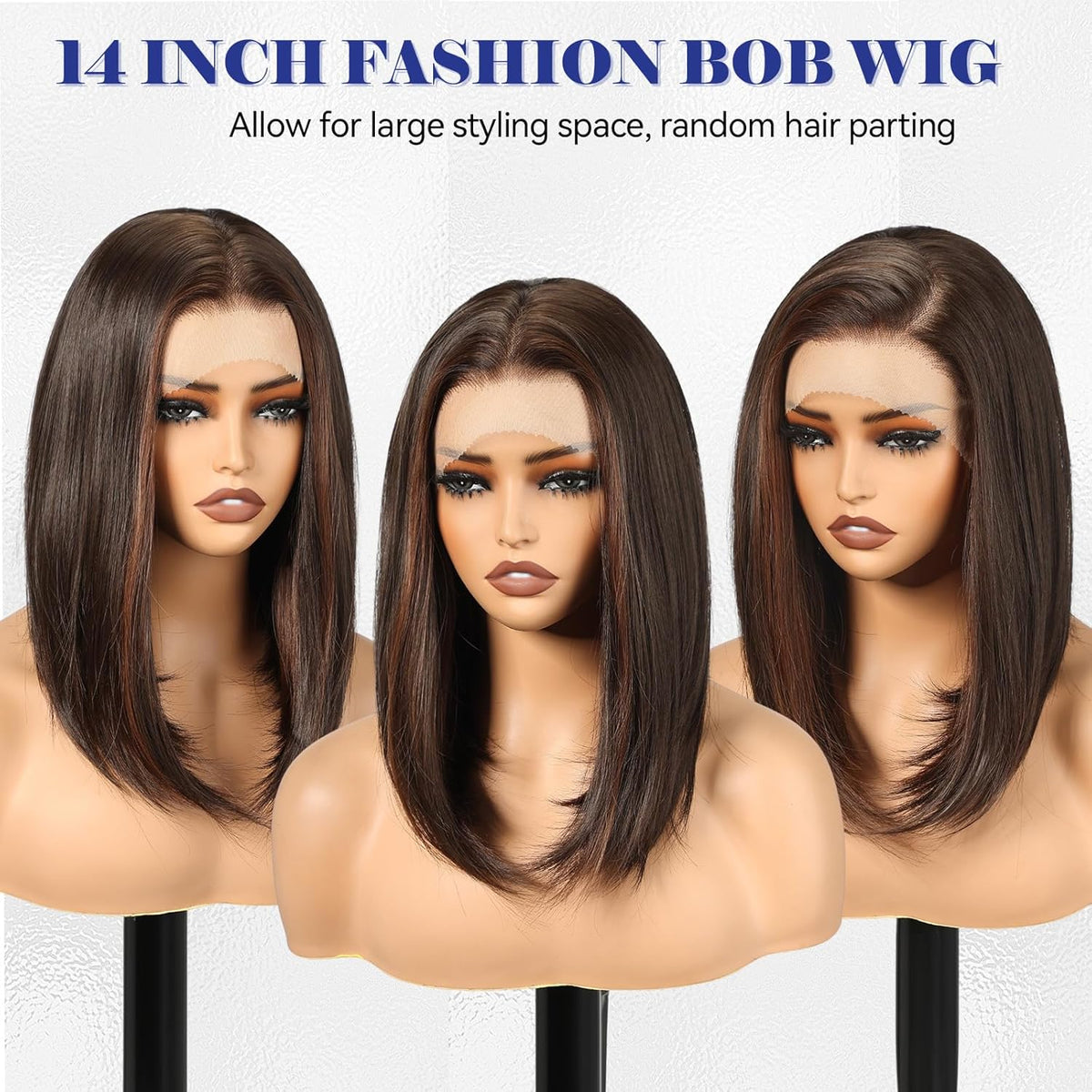 HAIRCUBE 13x4 Lace Front Wig - Chaya Jewish Wig Lace Version in Dark B