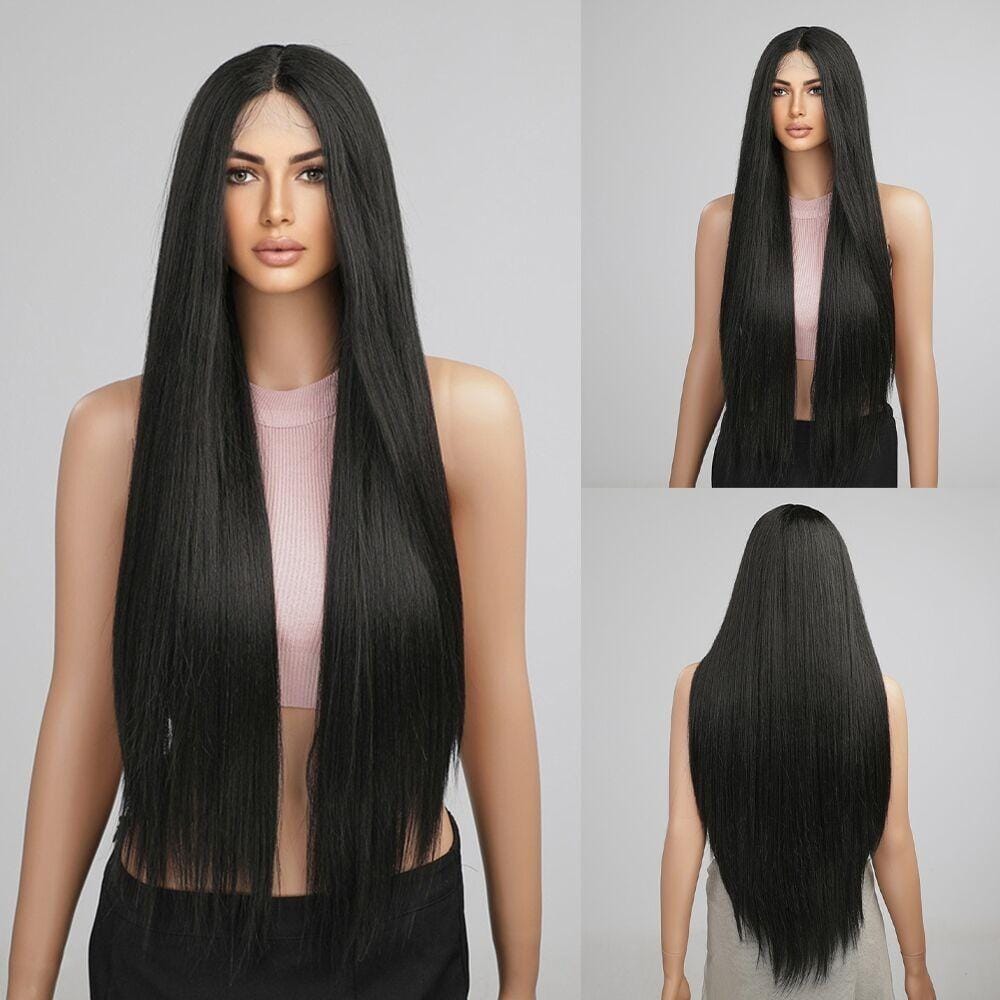 【Early Black Friday】HairCube Elegance: Long Lace Front Wig with Middle ...