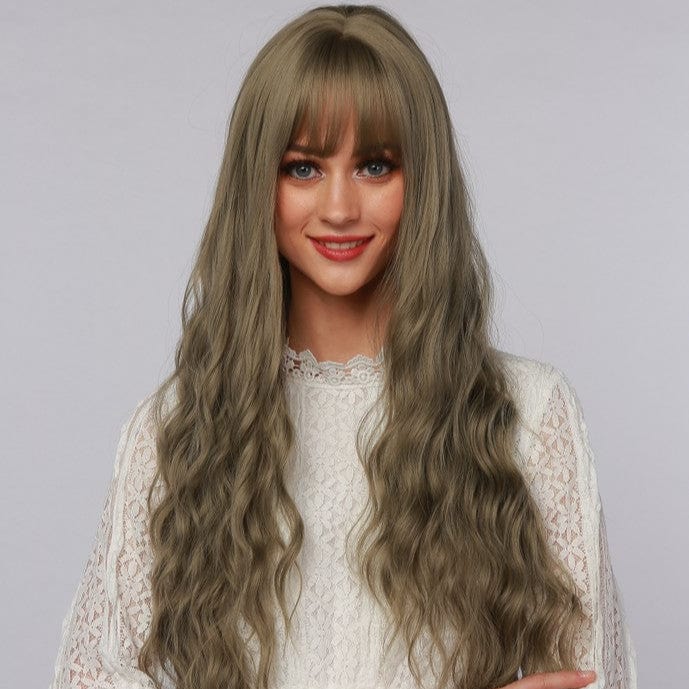 Haircube Olive Wavy Long Synthetic Wig For Cosplay and Halloween – HAIRCUBE