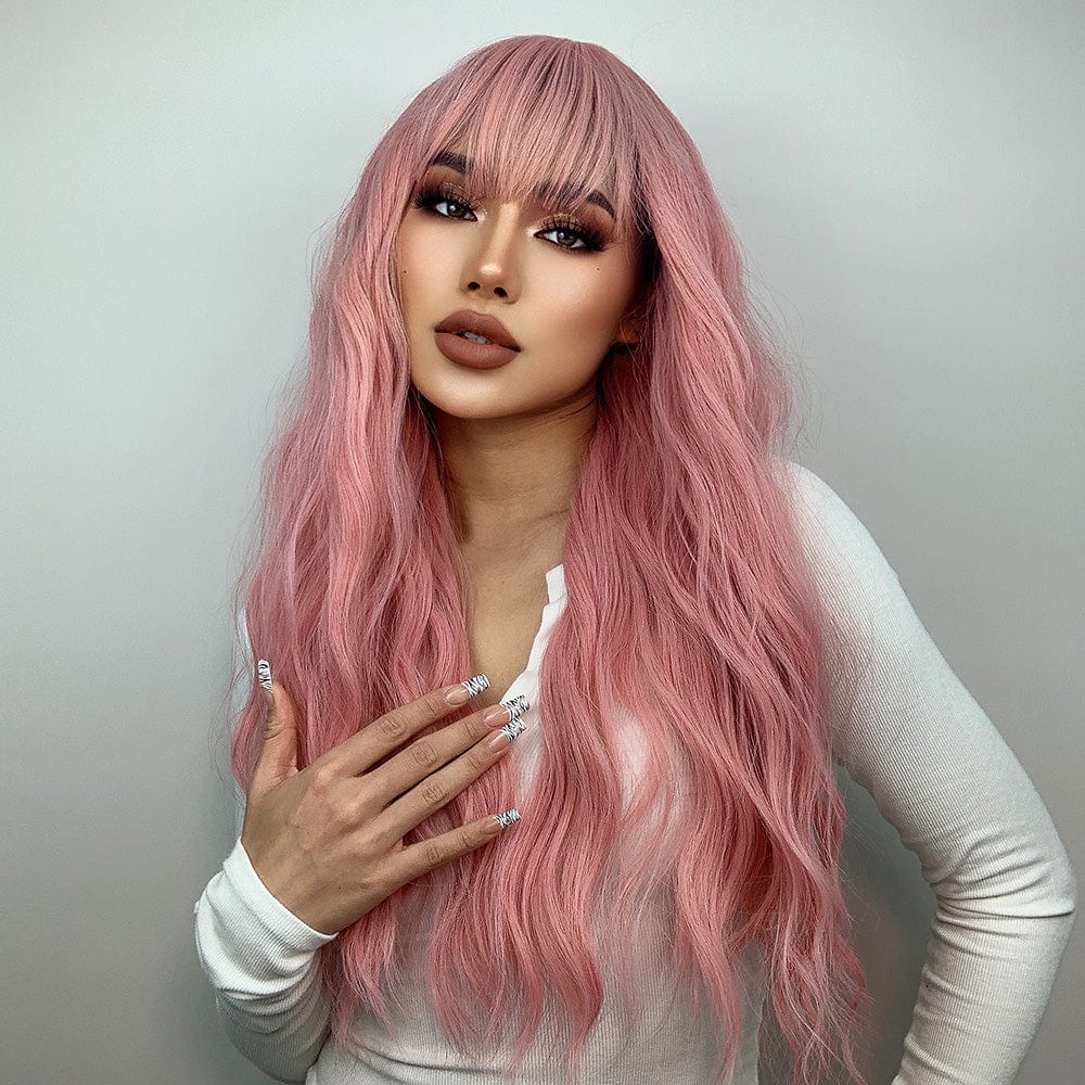 Haircube Lovely Bubble Gum Pink Synthetic Wig 🎗 Bunny – HAIRCUBE