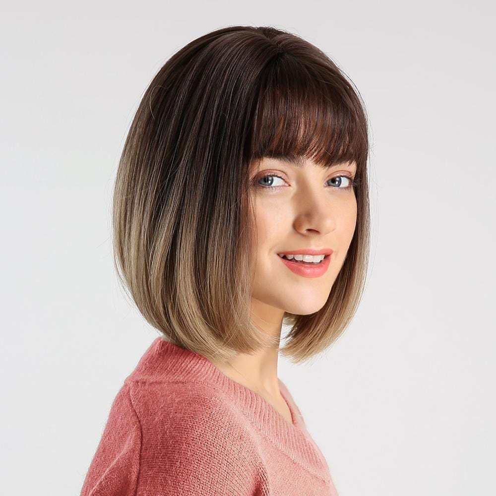 Haircube Karen💅Bob Wigs Short Straight Synthetic Wig – HAIRCUBE