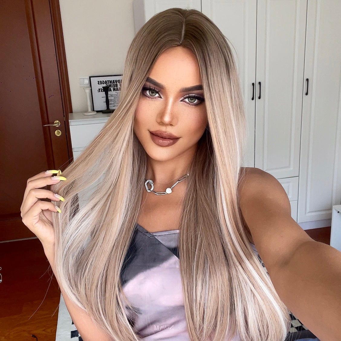 Haircube 24 Inches Straight Synthetic Wig - Nadia – HAIRCUBE