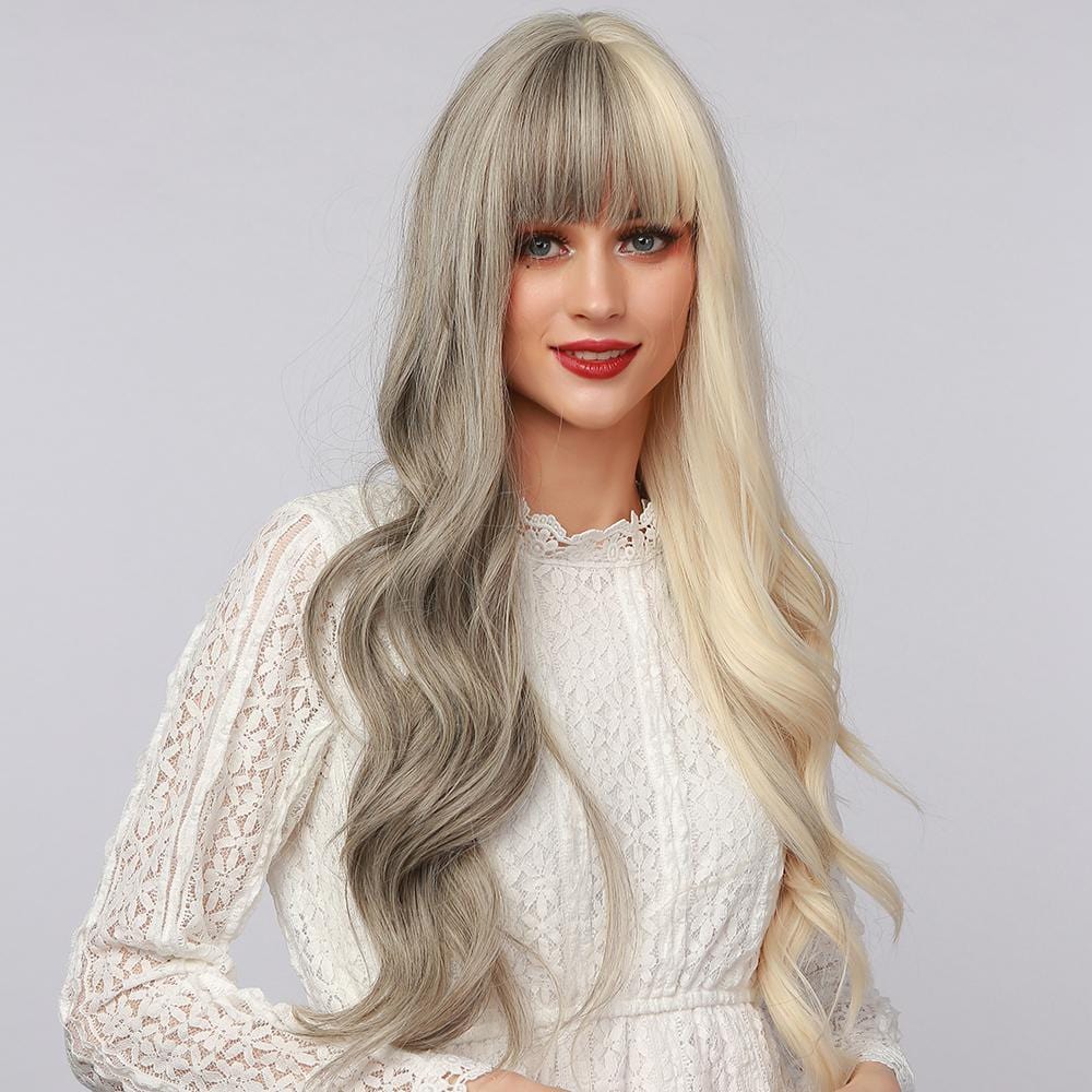 Haircube Long Body Wave Synthetic Wigs 🎗 Split dye – HAIRCUBE