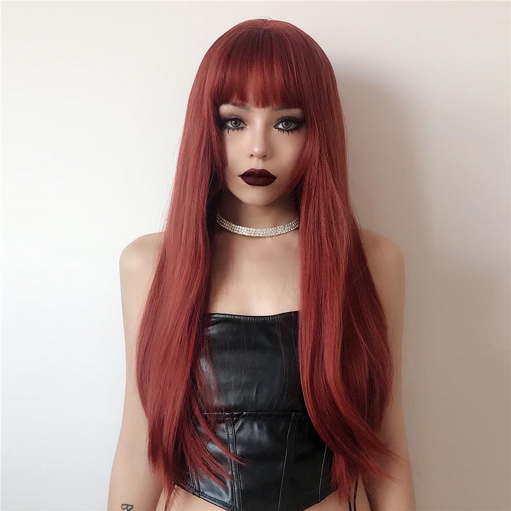 Haircube 23 Inches FireBrick extra long with soft waves – HAIRCUBE