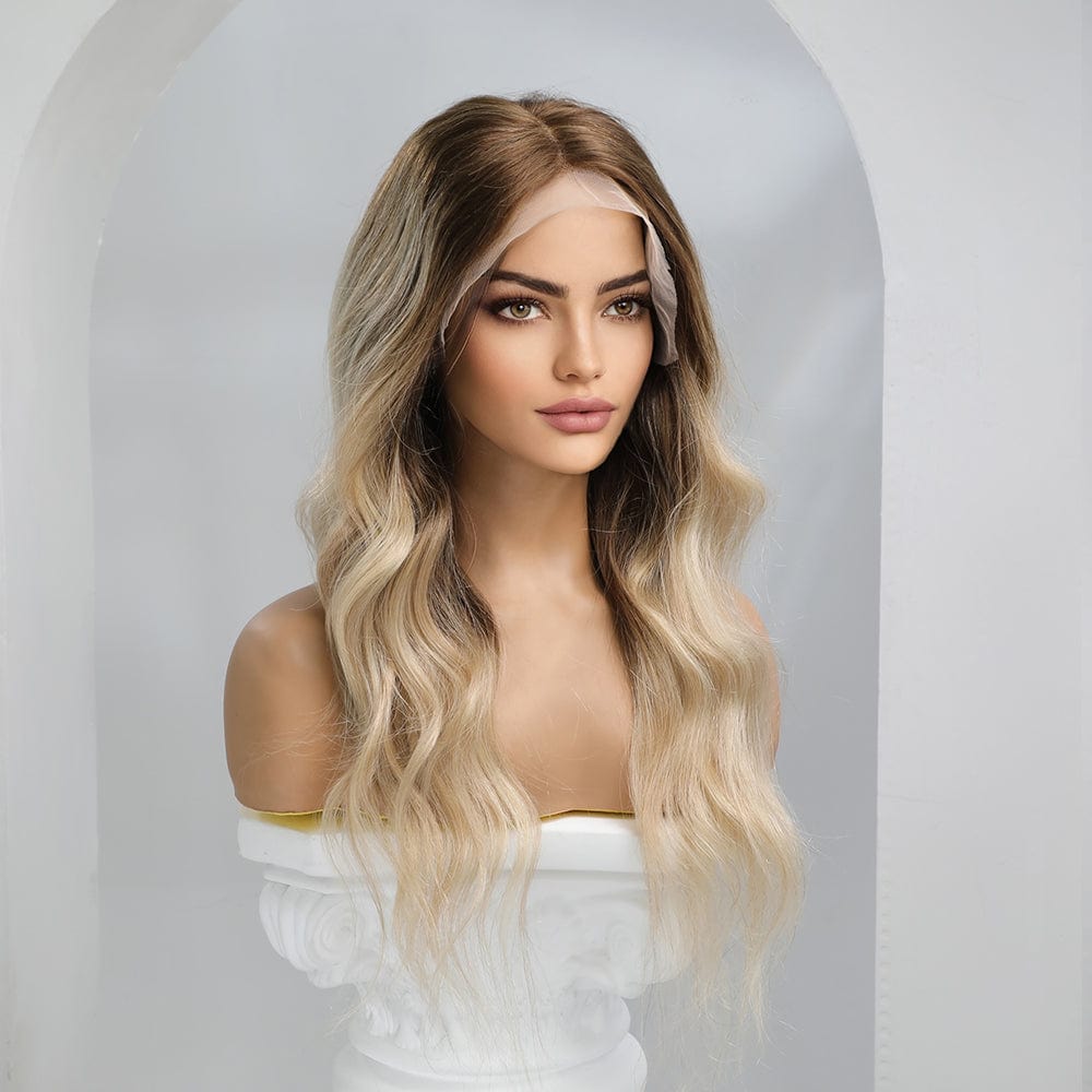 Haircube 22 Inches Beach Waves 100% Remy Human Hair Wig - Cassandra ...
