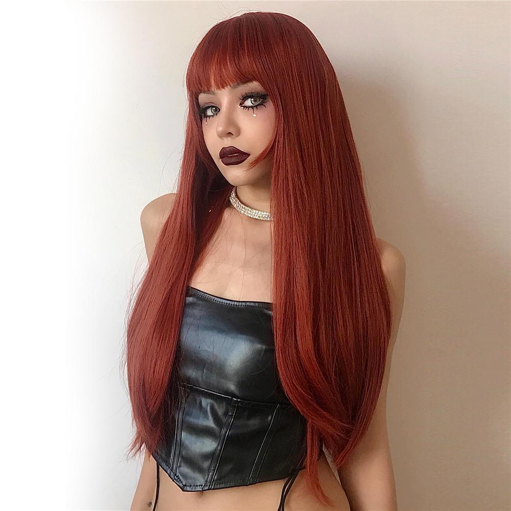 Haircube 23 Inches FireBrick extra long with soft waves – HAIRCUBE