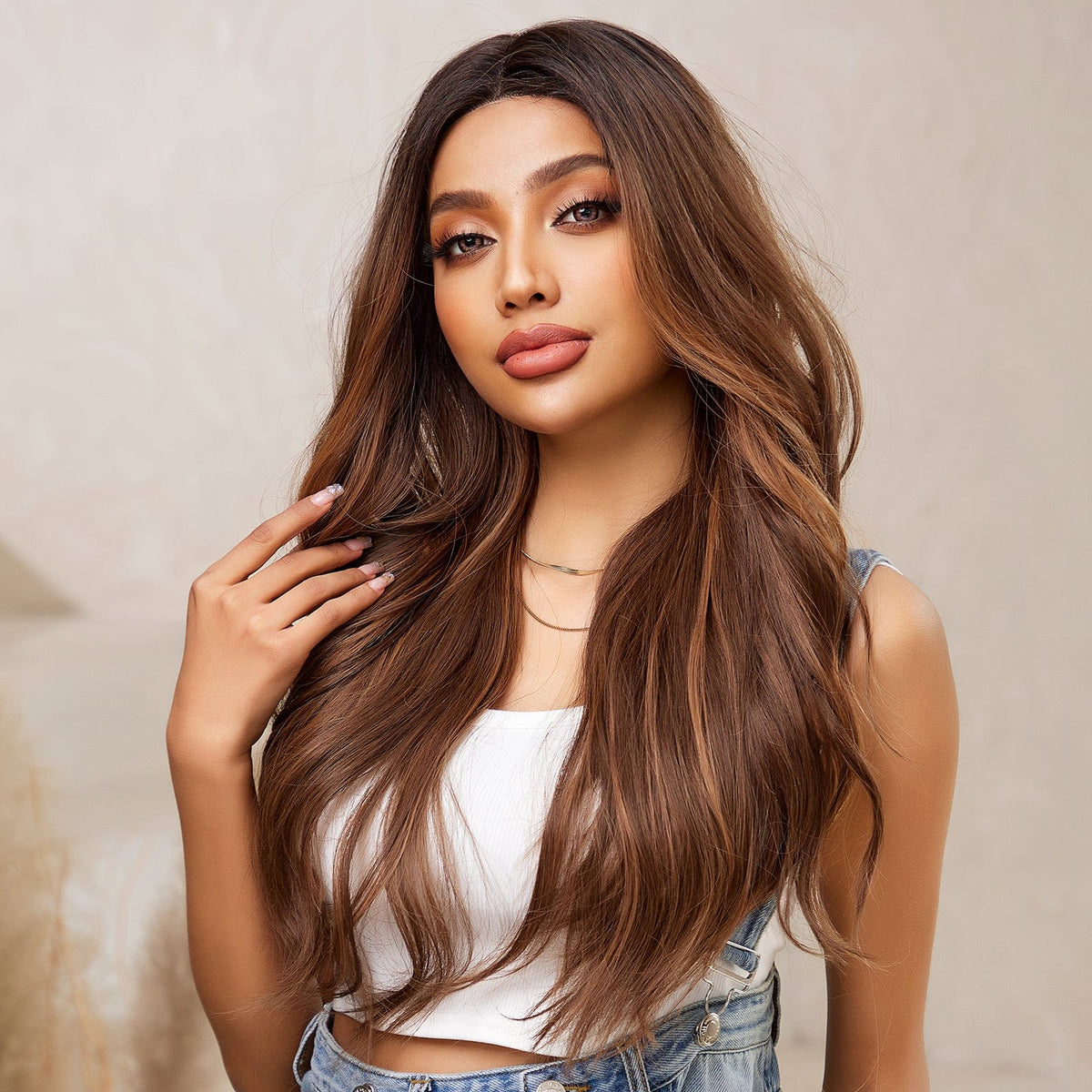 Haircube 22 Inches Lace Front Synthetic Wig With Natural Waves - Celine ...