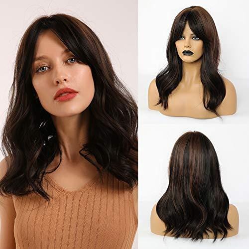 Haircube Wavy Middle Part Synthetic Wig 🎗 Naya – HAIRCUBE