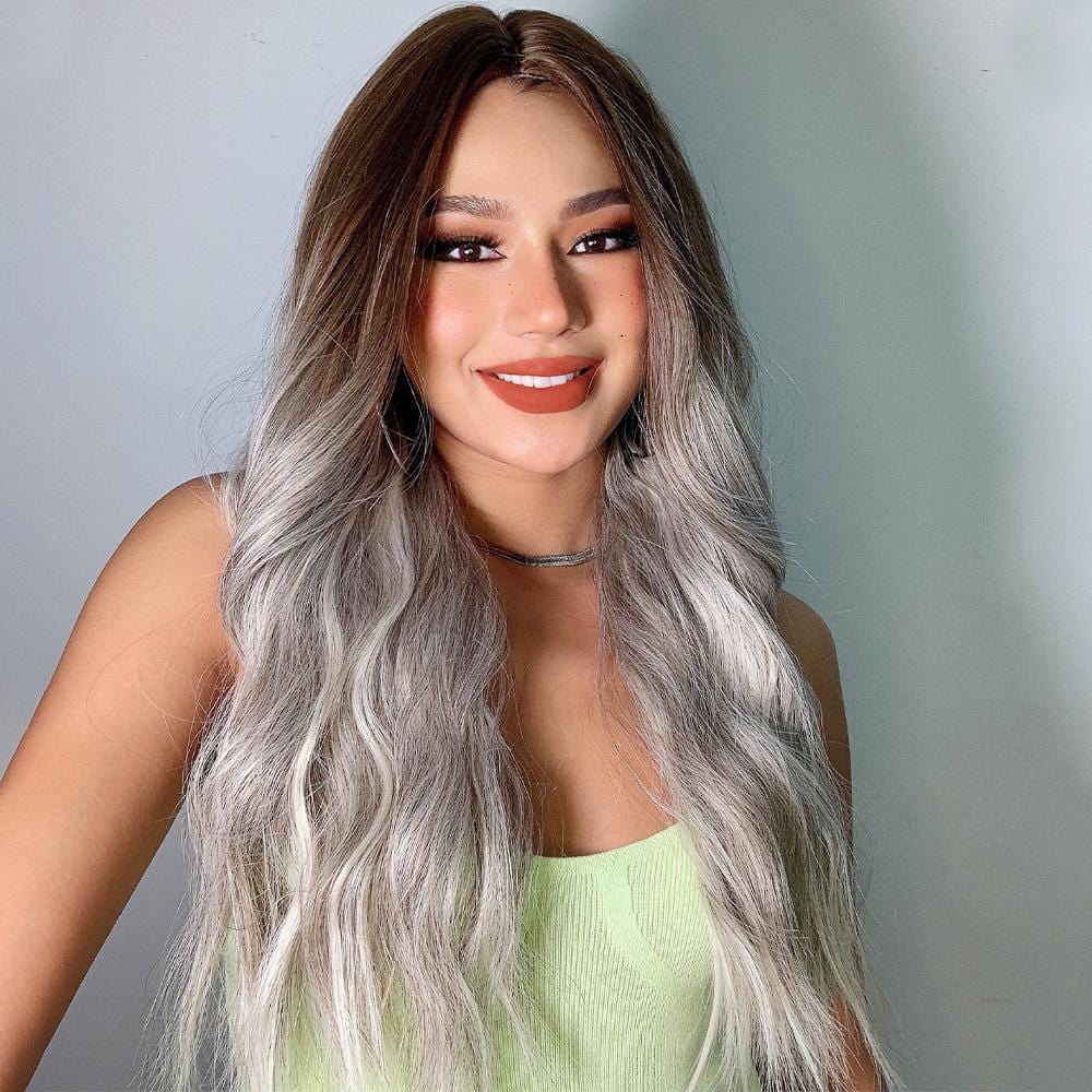 Haircube California Collection Synthetic Wig Smokey Grey – HAIRCUBE