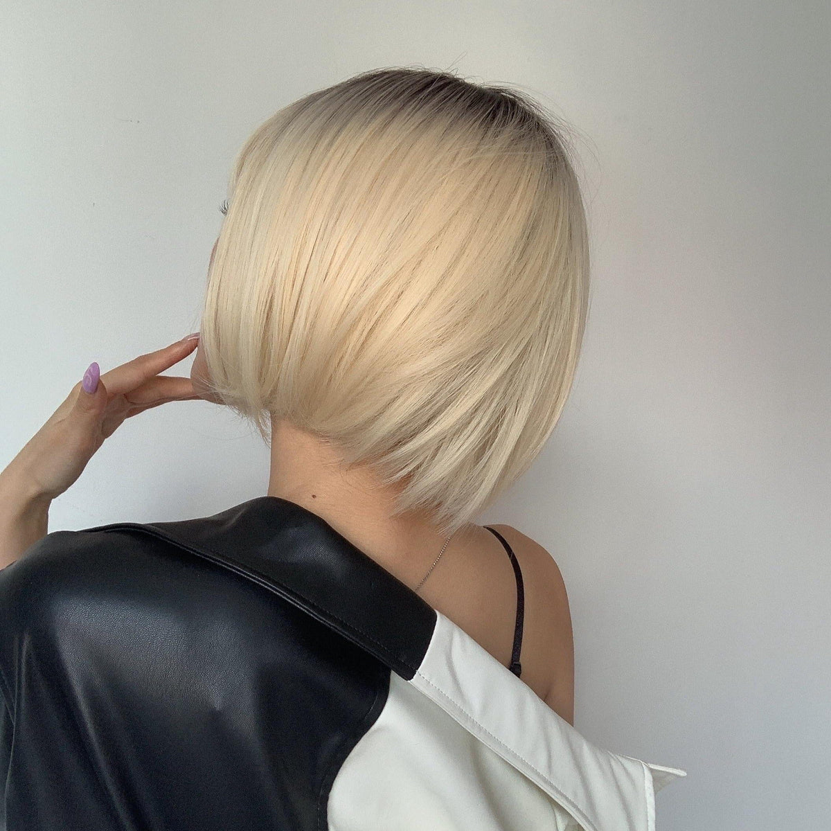Haircube Short Straight Pure Blonde Wig For Women – HAIRCUBE