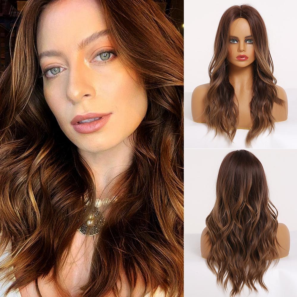 Haircube Middle Part Hair Carlifornia Collection Synthetic Wig 🎗 Ginger ...