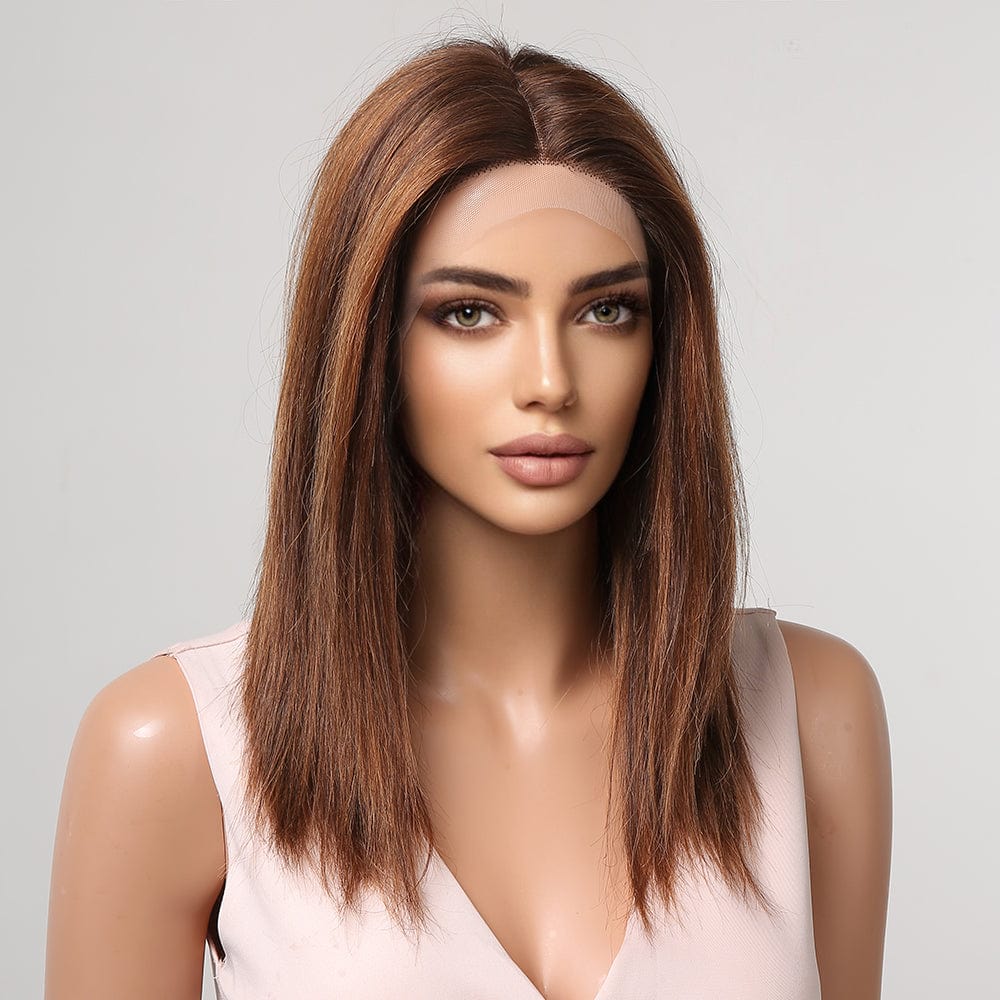 Haircube 18 Inches Straight Lace Front 100% Human Hair Wig - Jalin ...